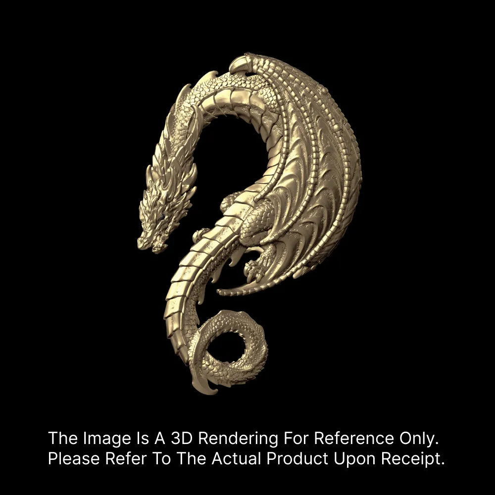 Handcrafted 14K Gold Dragon Key Clip – Unique Gift – COPPERTIST.WU