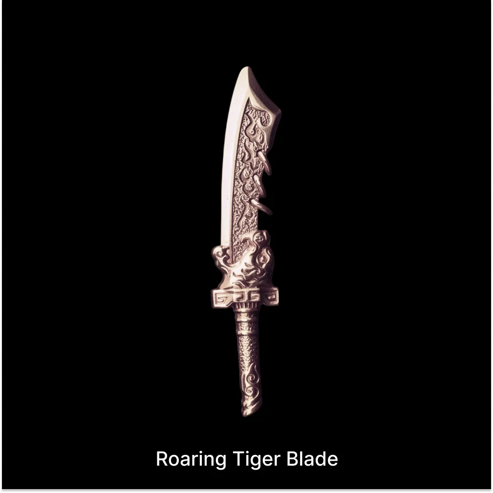Roaring Tiger Blade | Traditional Chinese War Blade – COPPERTIST.WU