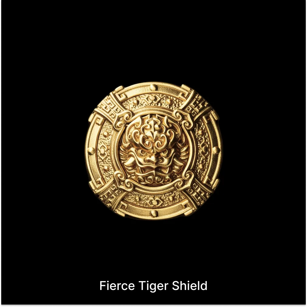 Tiger Head Shield | Traditional Chinese War Shield – COPPERTIST.WU