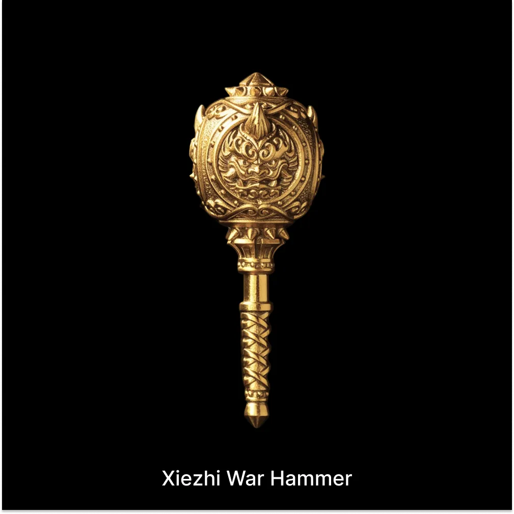 Xiezhi War Hammer | Chinese Mythical Weapon – COPPERTIST.WU