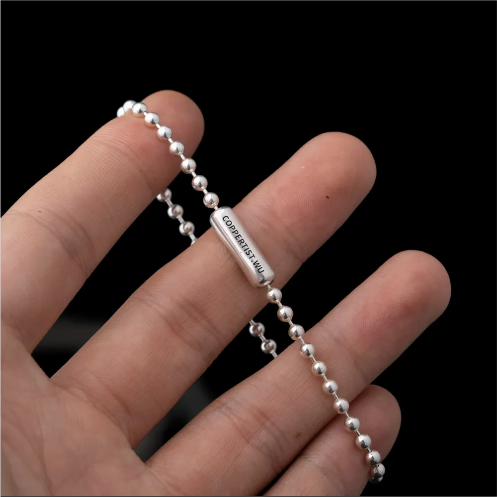 Oxidized Silver 3mm Ball Chain Bracelet | Multi-size available ...