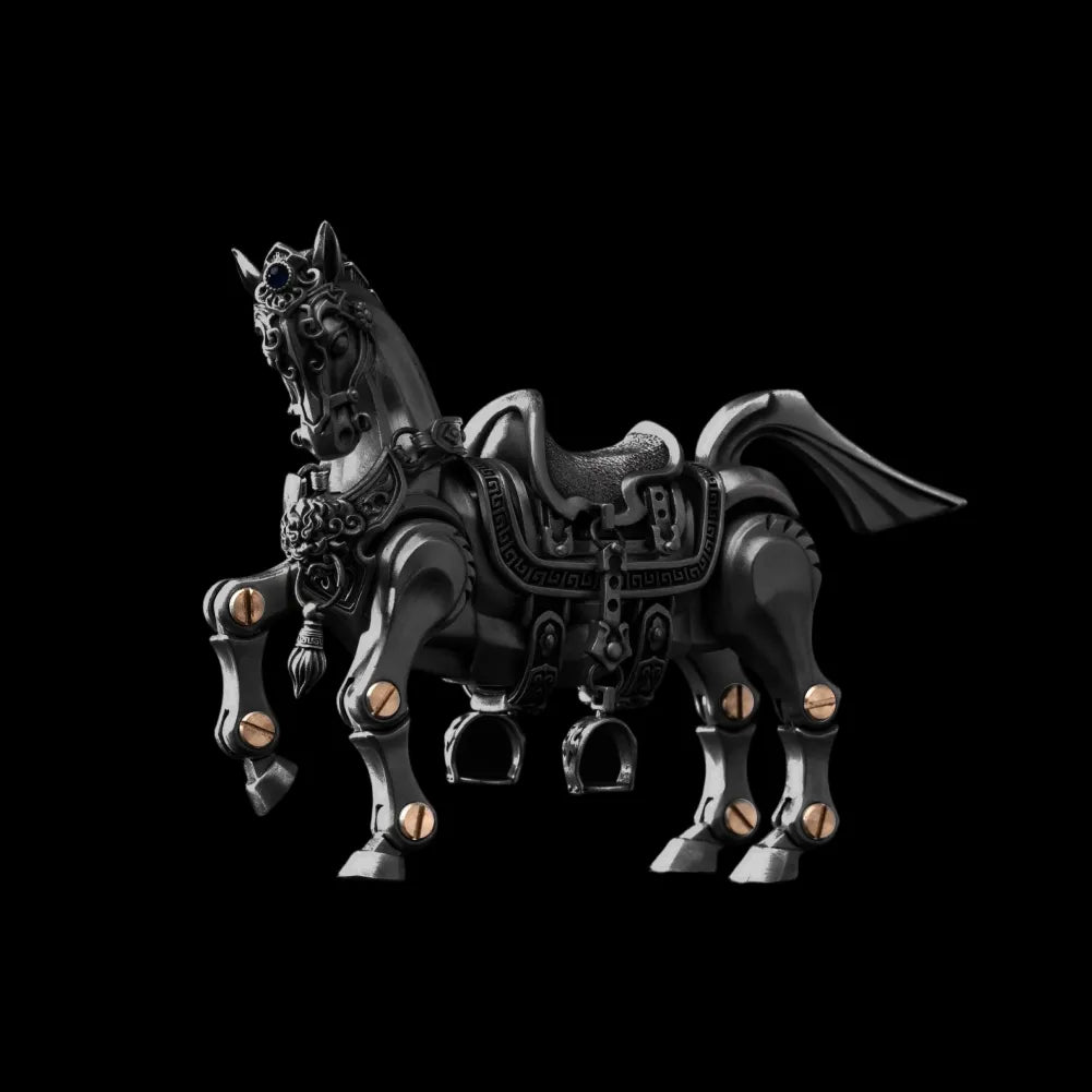 Heroic Steed – Armored Metal Horse Sculpture Decor – COPPERTIST.WU