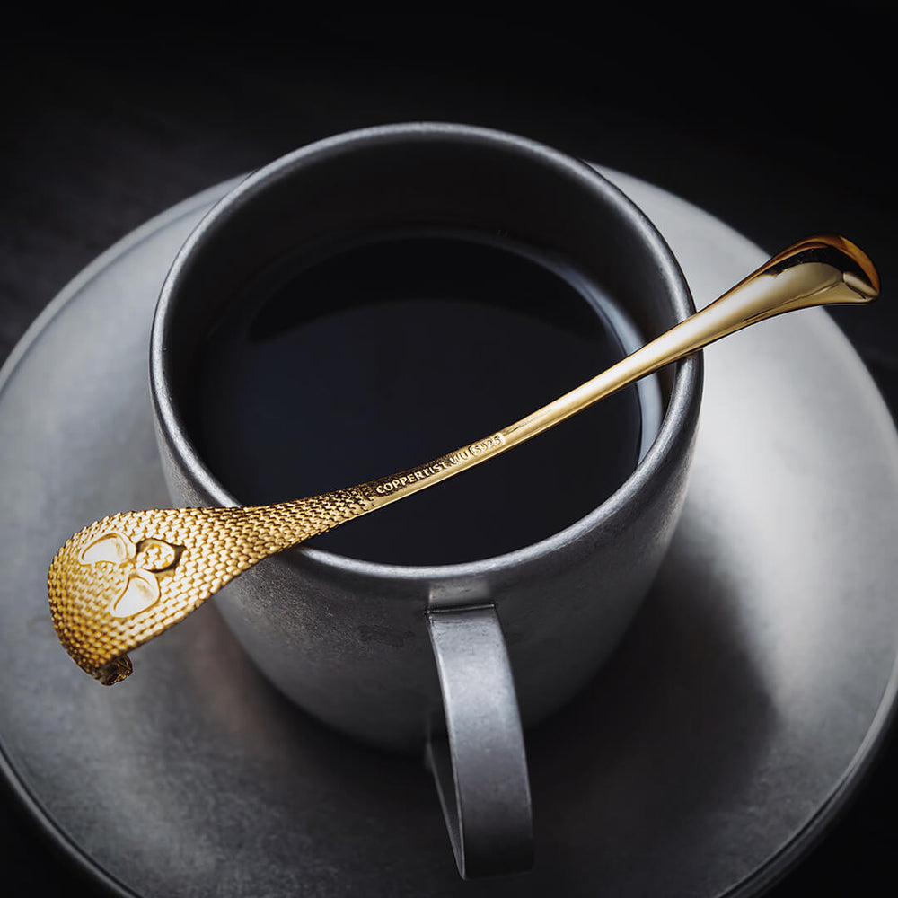 Unique Cobra Coffee Spoon Stirring spoon | Gold Vermeil – COPPERTIST.WU