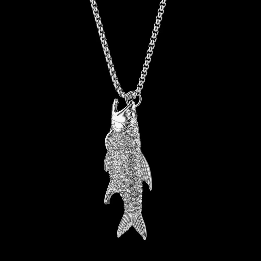 Crystal Koi Pendant – Sparkling Lucky Necklace - Bling Koi Pendant ...