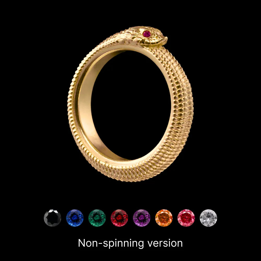 Eternal Ouroboros Snake Ring V4 – Symbolic & Smooth Fit – COPPERTIST.WU