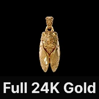 Customized Full 24K Gold Cicada Pendant | Custom Your Own – COPPERTIST.WU