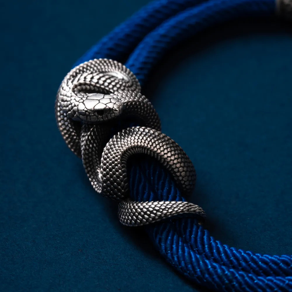 Black Mamba Rope Bracelet – Adjustable Snake Jewelry – COPPERTIST.WU