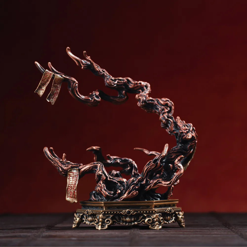 Dragon Spine Sword Gourd Pedestal – Elegant Display – COPPERTIST.WU