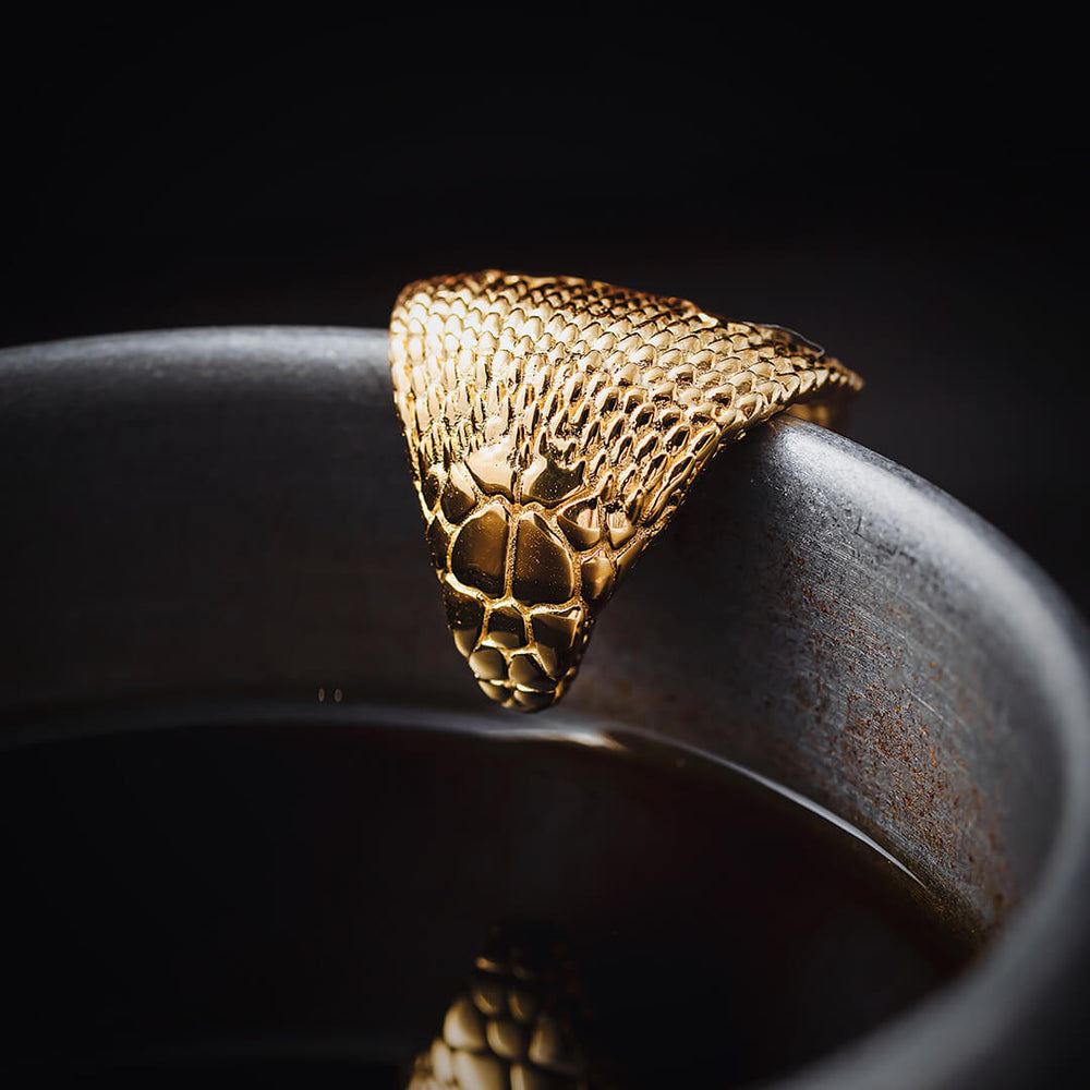 Unique Cobra Coffee Spoon Stirring spoon | Gold Vermeil – COPPERTIST.WU
