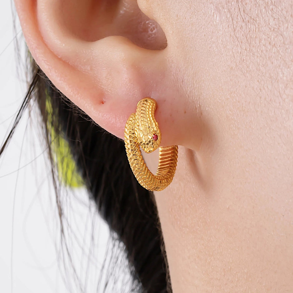 Snake Earrings | Creative Animal Jewelry – COPPERTIST.WU
