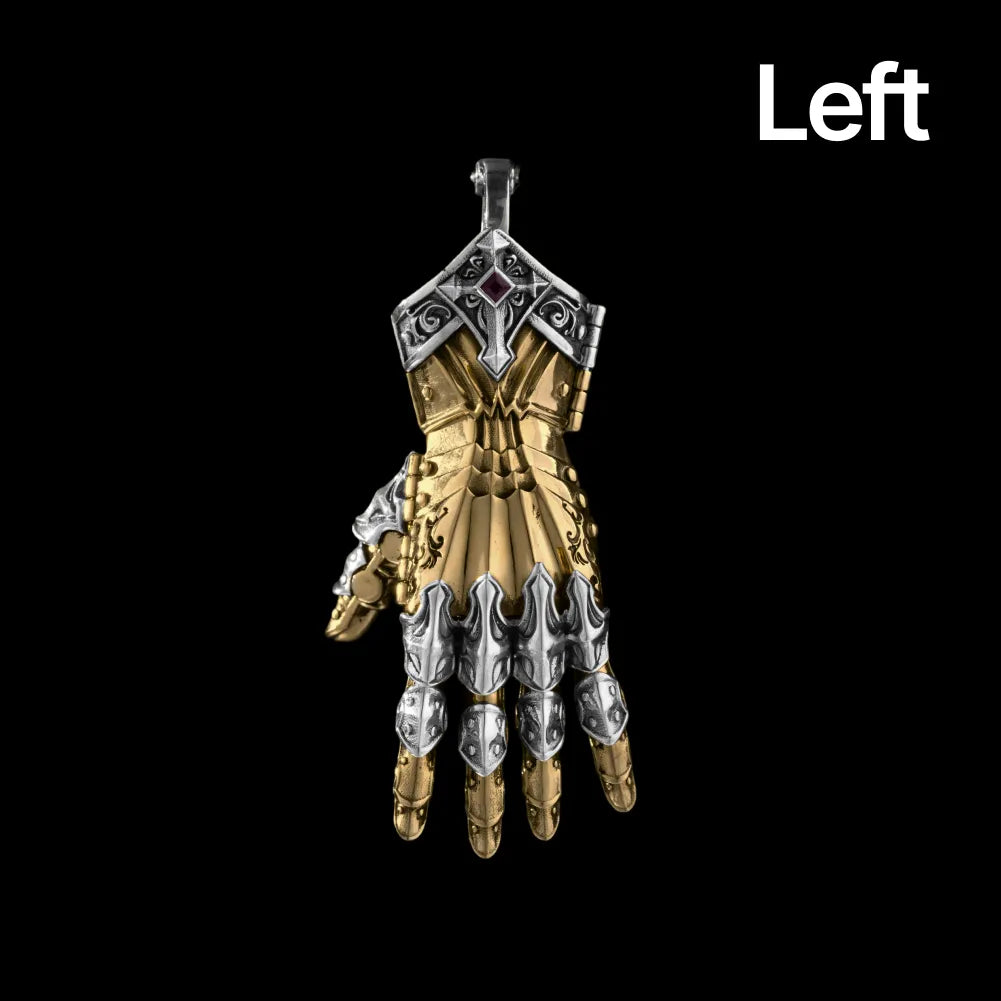 Aegis Gauntlet Mechanical Hand – Medieval Armor Pendant – COPPERTIST.WU