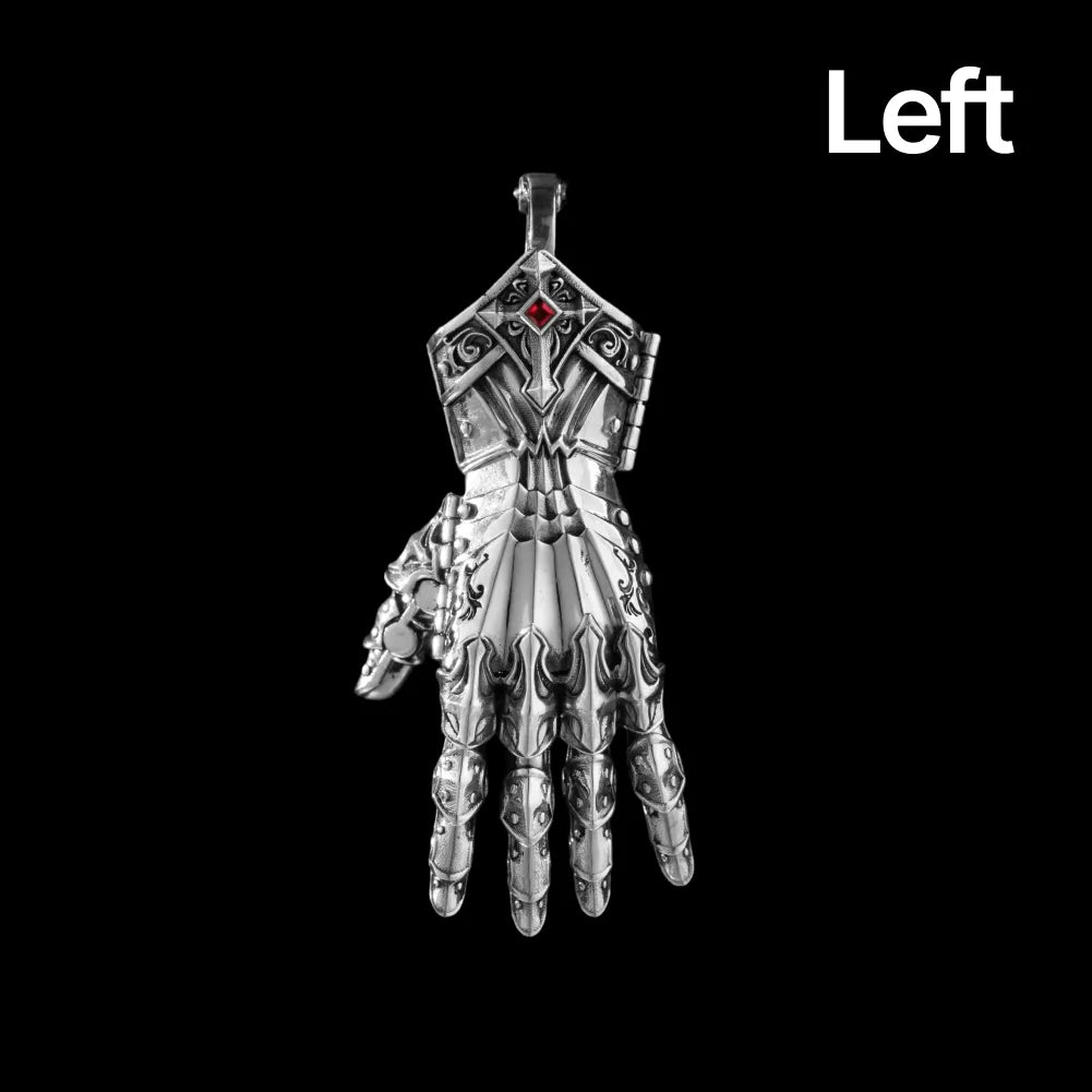 Aegis Gauntlet Mechanical Hand – Medieval Armor Pendant – COPPERTIST.WU