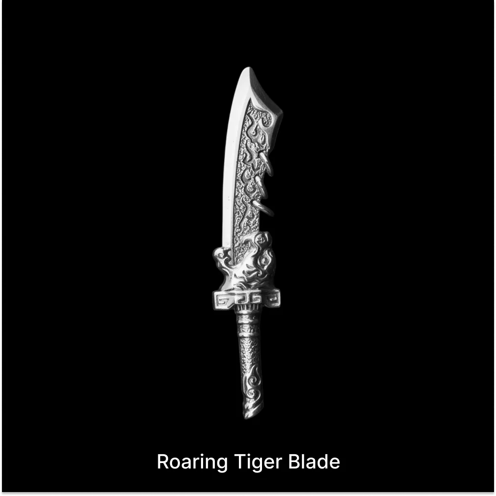 Roaring Tiger Blade | Traditional Chinese War Blade – COPPERTIST.WU