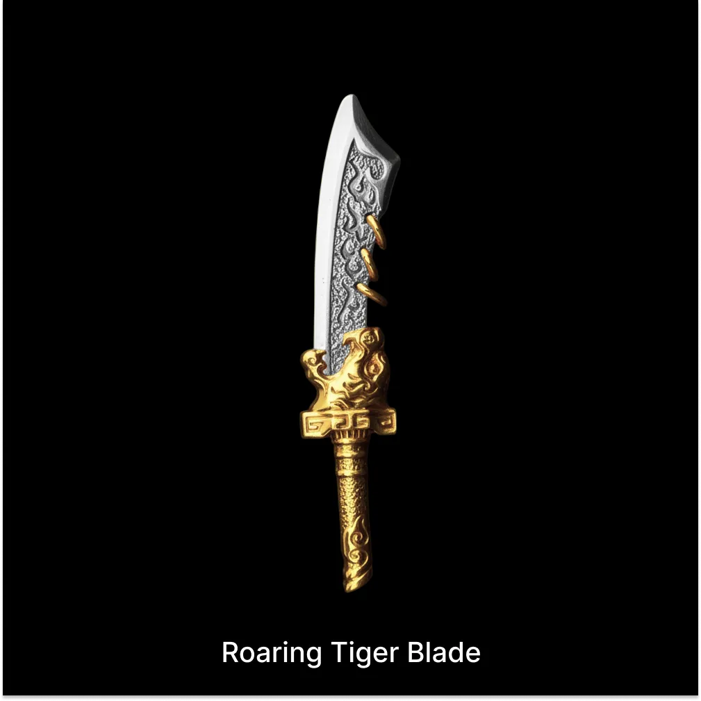Roaring Tiger Blade | Traditional Chinese War Blade – COPPERTIST.WU