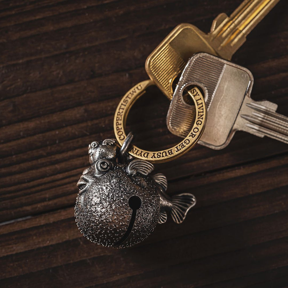 Charm Silver Puffer Fish Biker Bell Pendant – COPPERTIST.WU