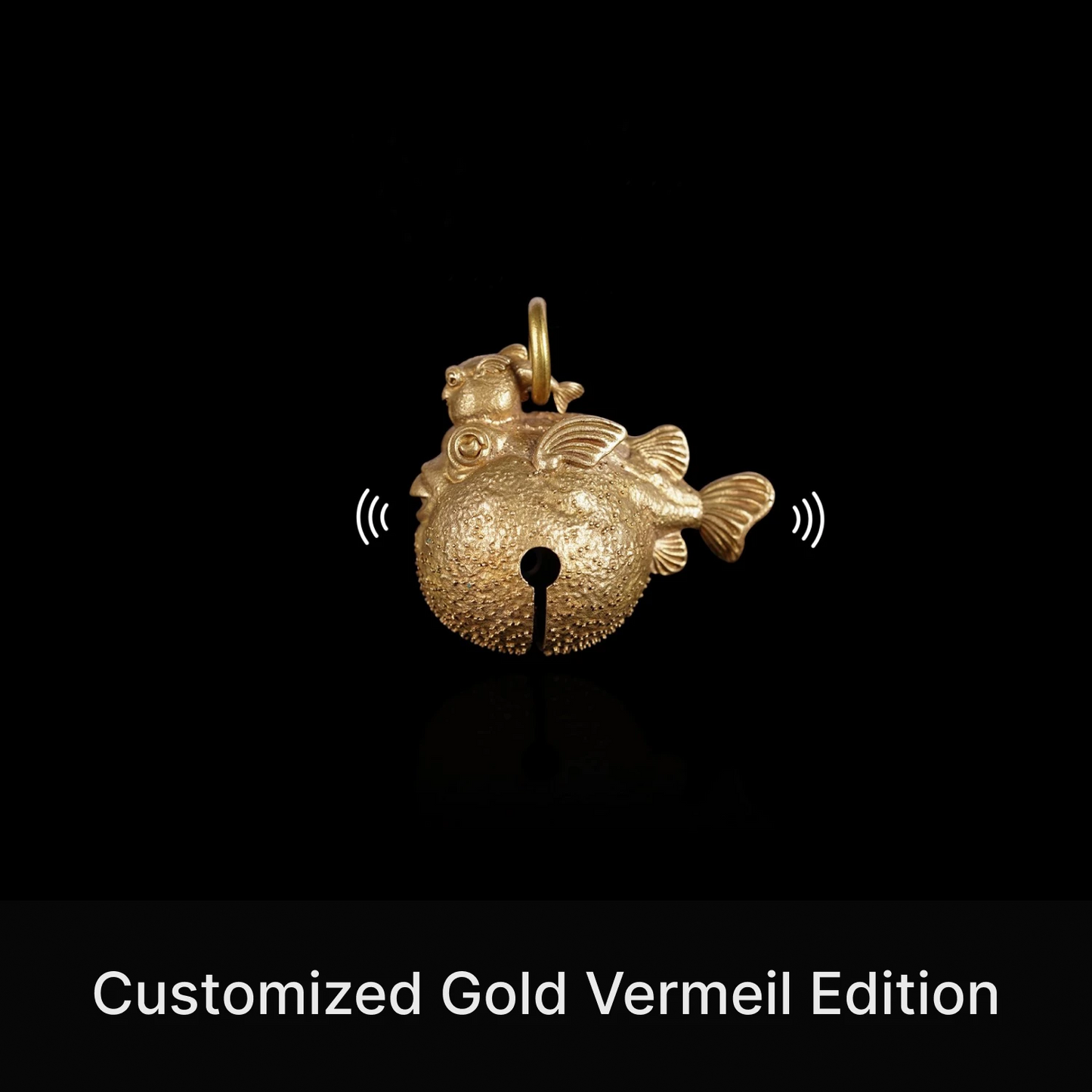 Customized Gold Vermeil Puffer Fish Biker Bell – COPPERTIST.WU