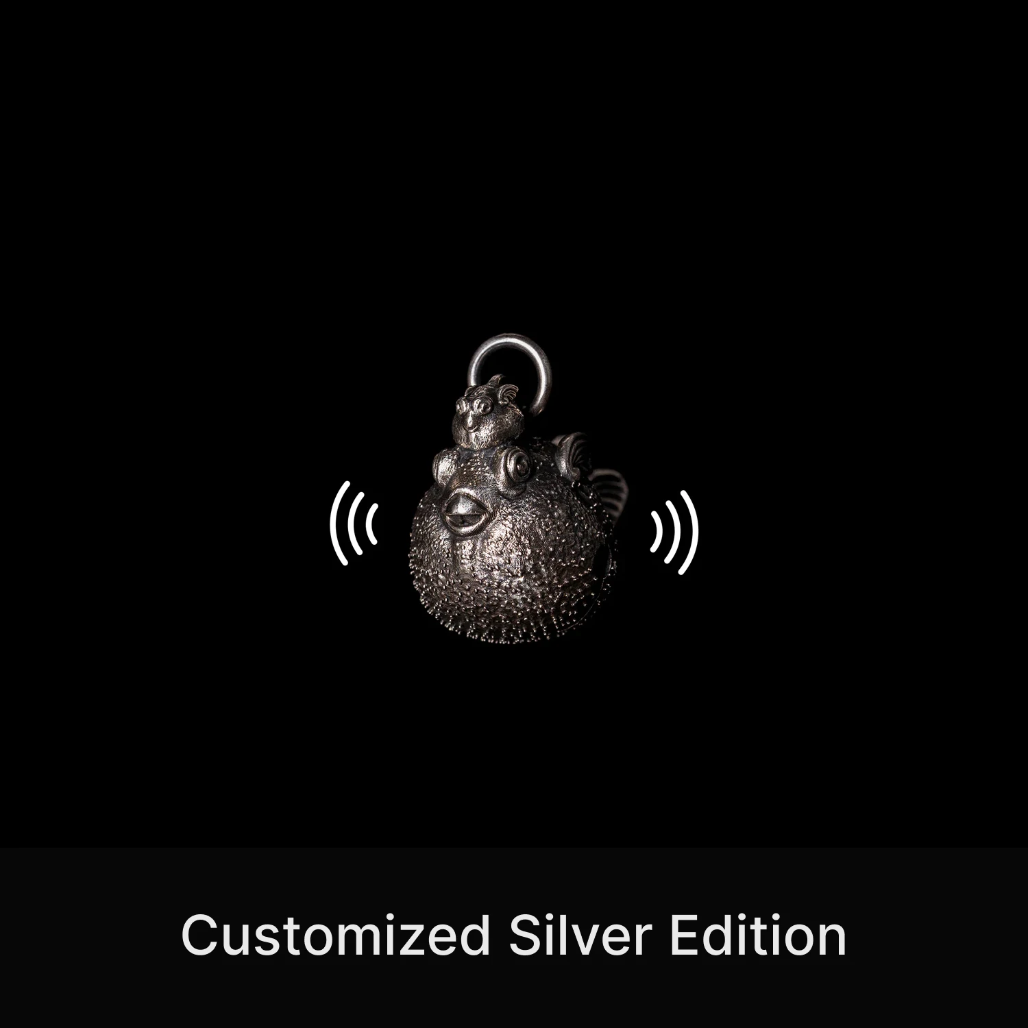 Charm Silver Puffer Fish Biker Bell Pendant – COPPERTIST.WU